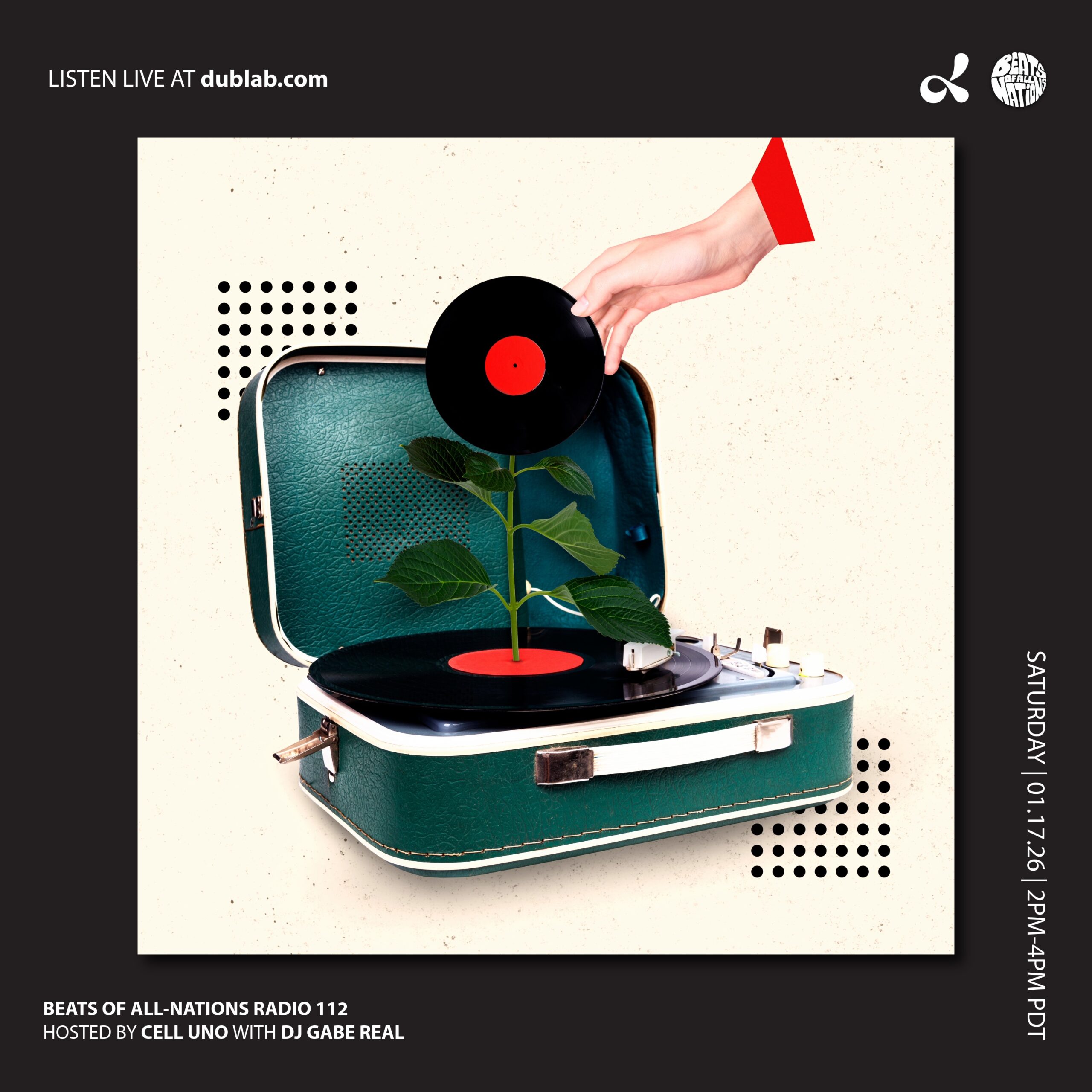 Cell Uno & DJ Gabe Real — Beats of All-Nations Radio (01.17.26) - dublab